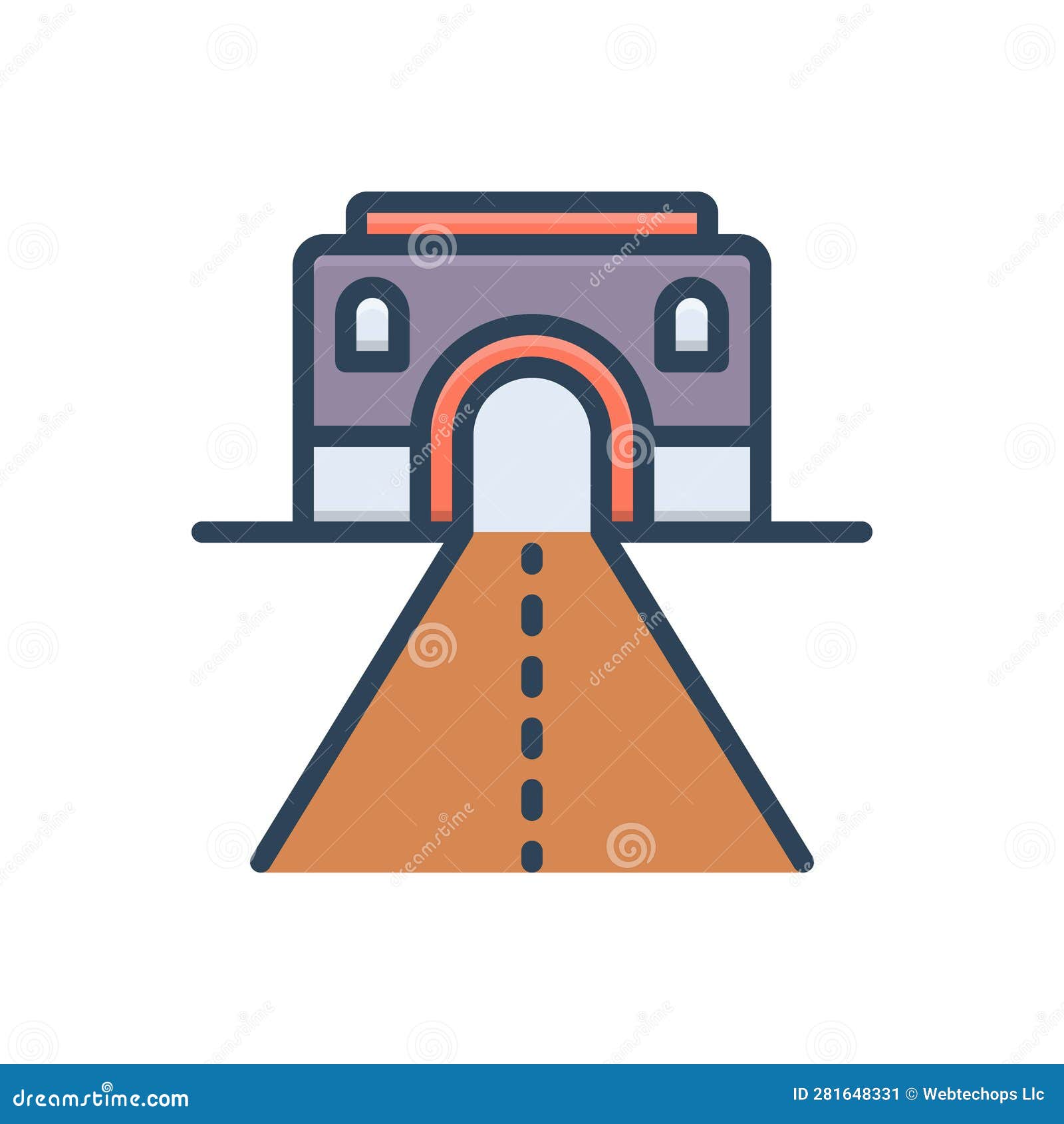 Color Illustration Icon for Passage, Route and Pathway Stock ...