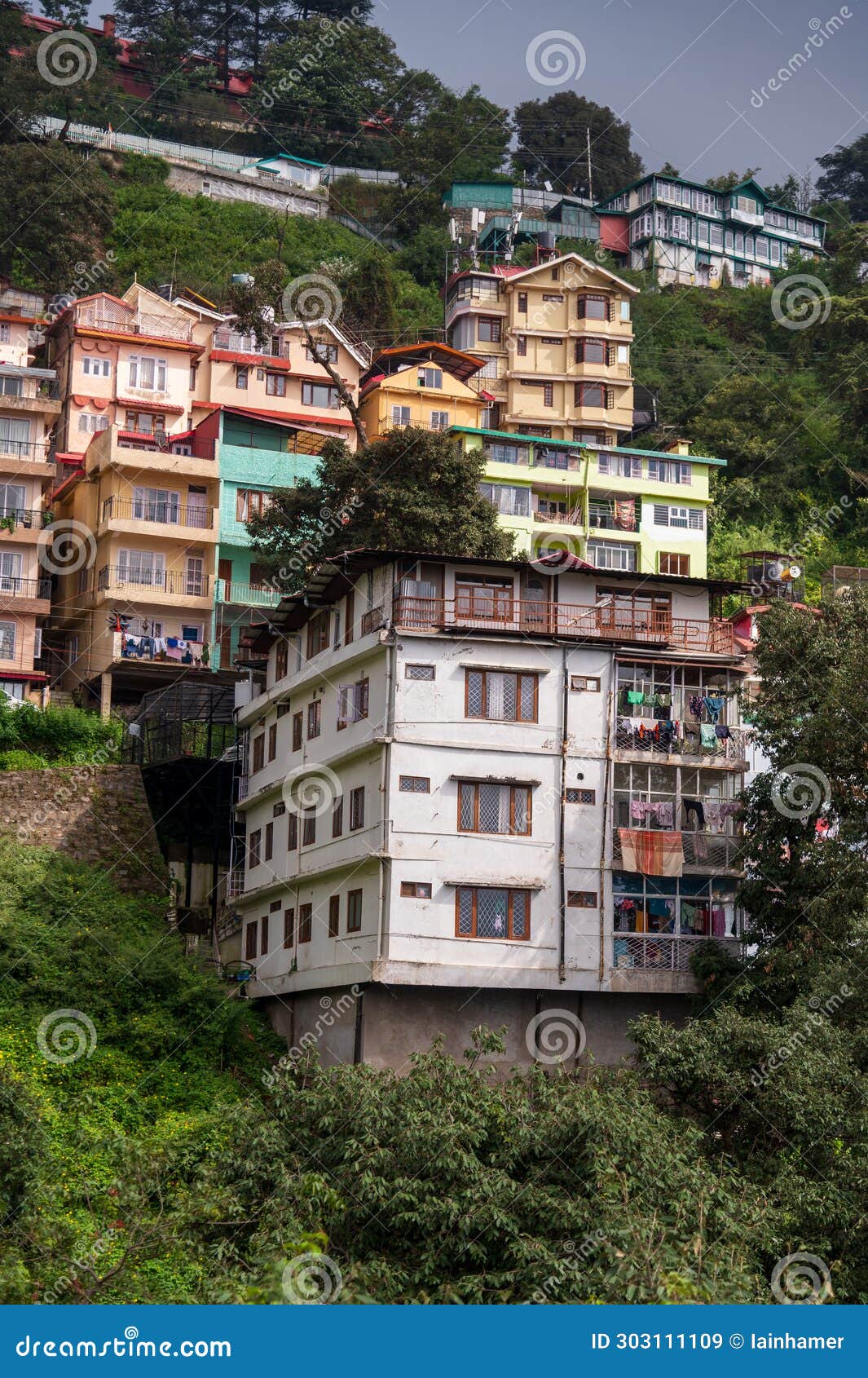 Typical Buildings in Shimla from the Radisson Jass, Shimla Editorial ...