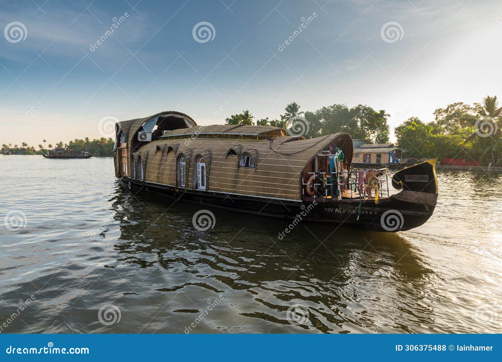 Houseboat in the Kerala Backwaters Editorial Stock Photo - Image of ...