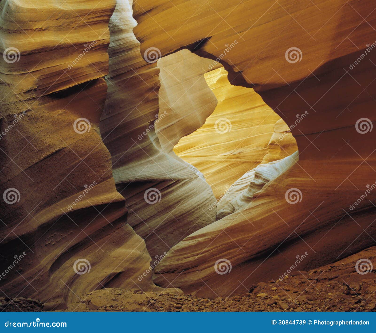 Passage through rock stock image. Image of formation - 30844739