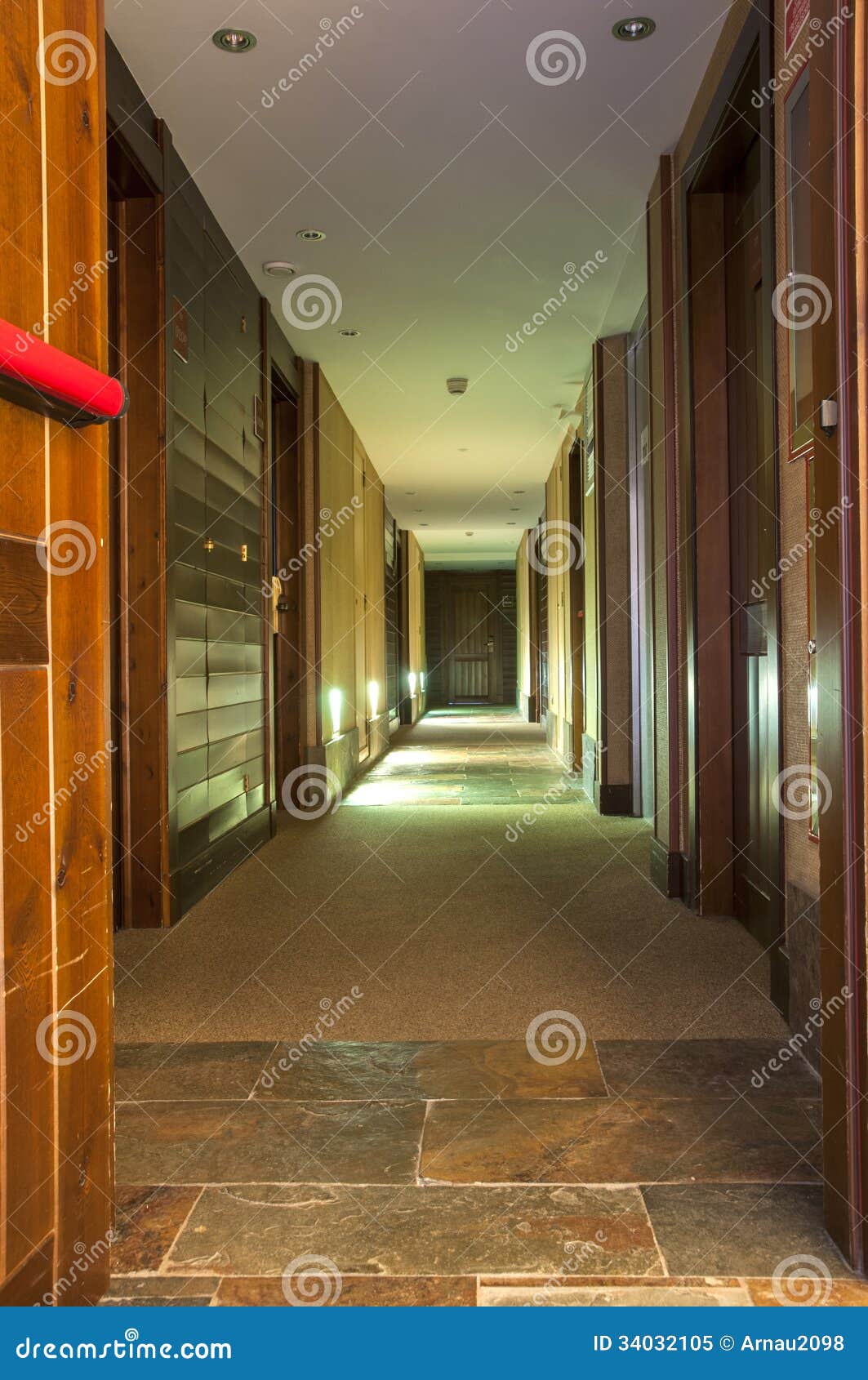 Passage of the rooms stock image. Image of structure - 34032105