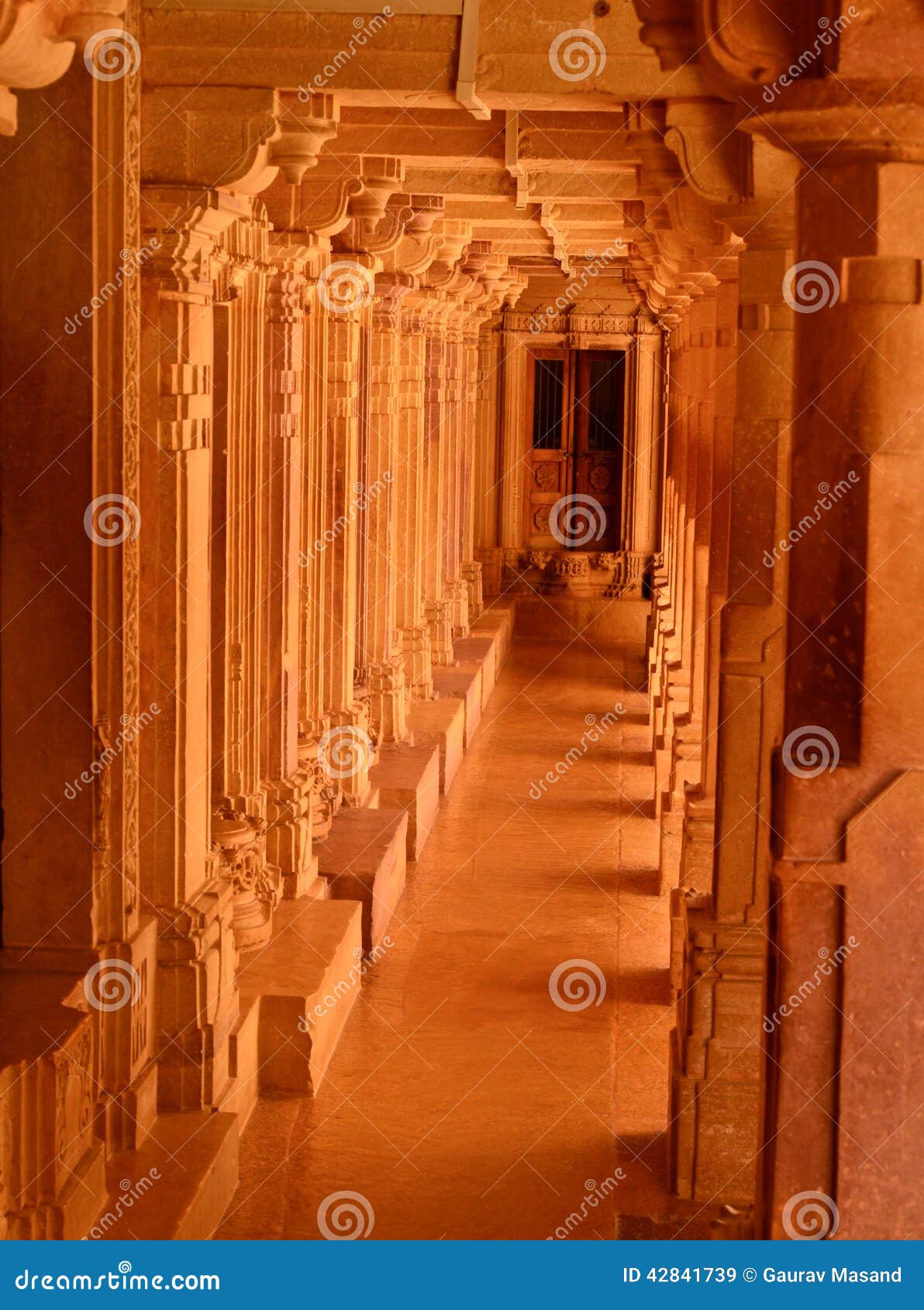 Passage in a temple stock image. Image of ancient, dome - 42841739