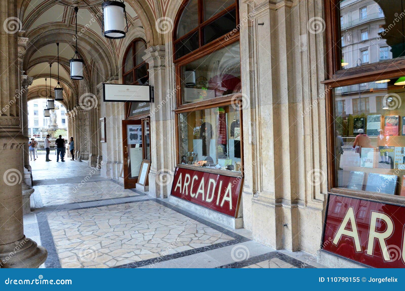 Passage Under the Arches of the Vienna Opera House Editorial Image ...