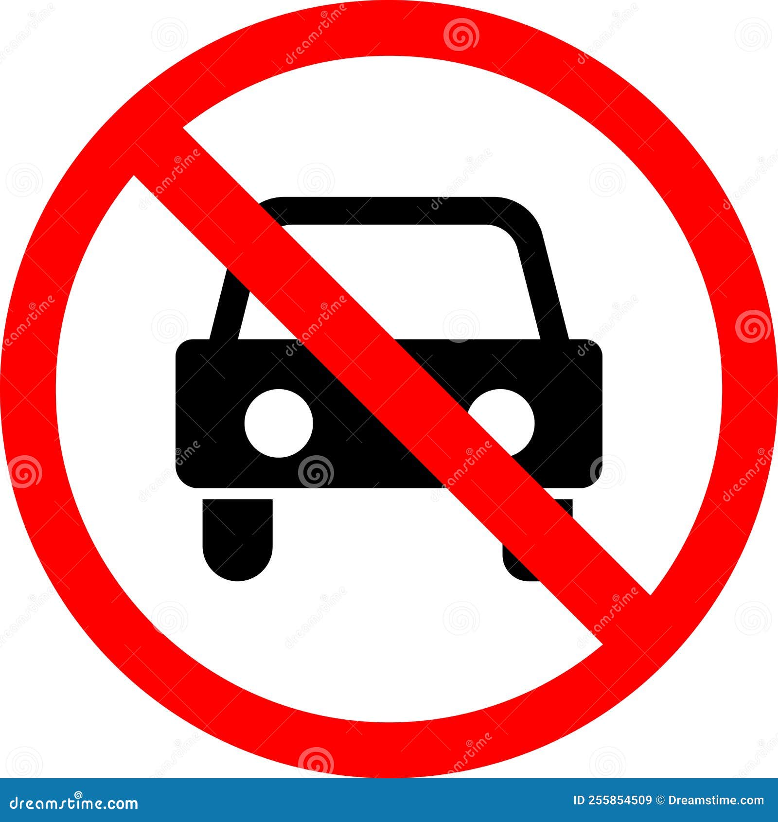 The Passage of Vehicles is Prohibited. Road Signs. Stock Vector ...