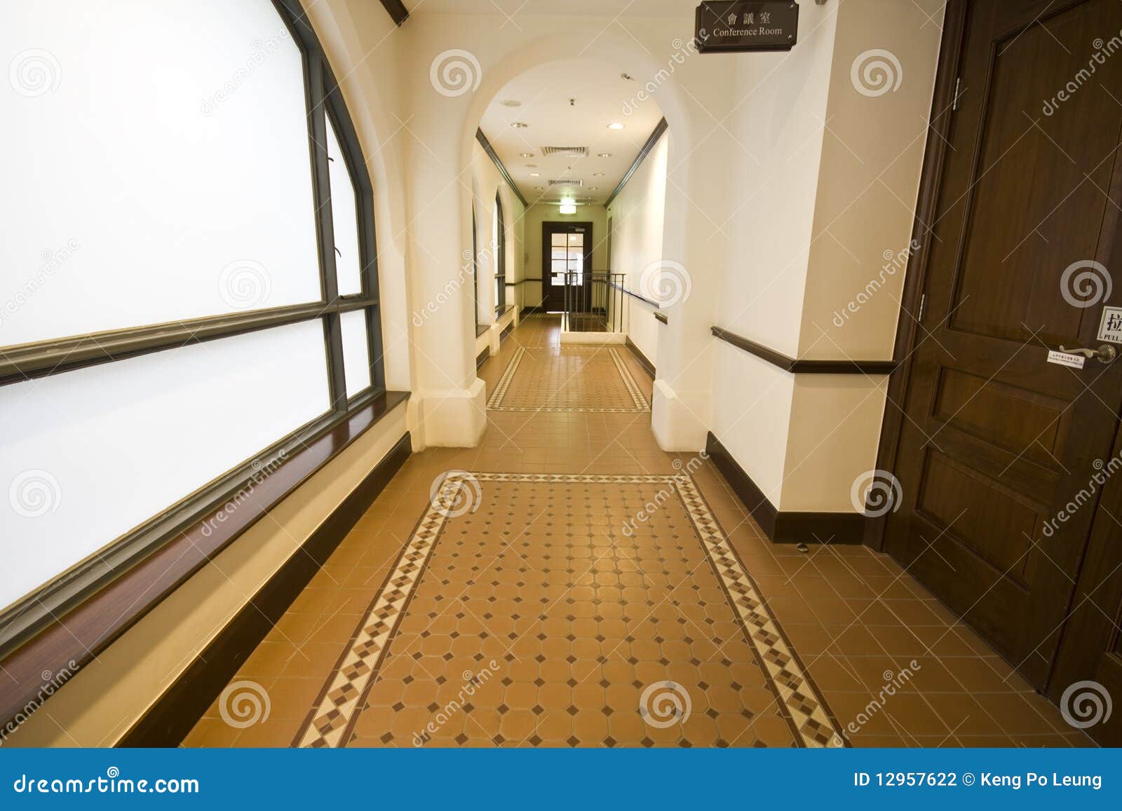 Passageway stock photo. Image of convention, carpet, doors - 12957622