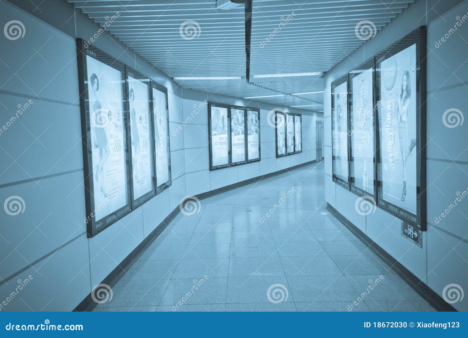 Passageway editorial image. Image of modern, underground - 18672030