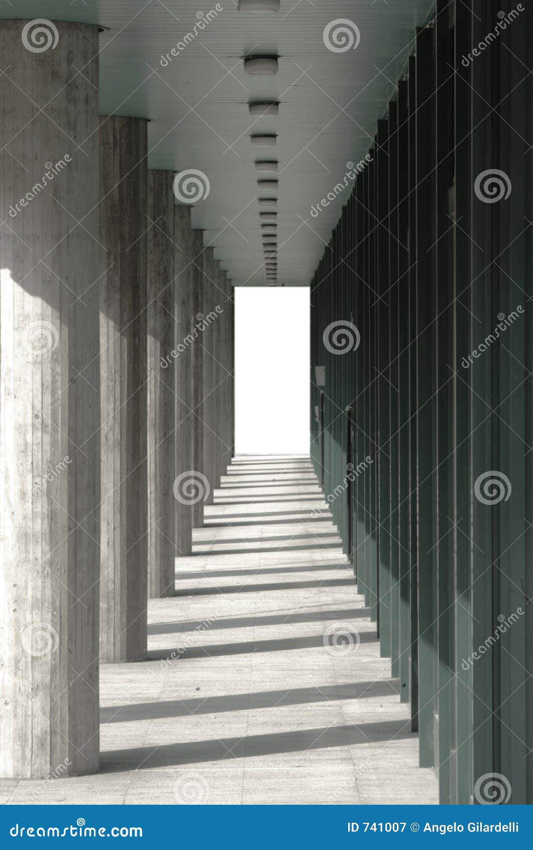 Passageway with columns stock image. Image of path, success - 741007