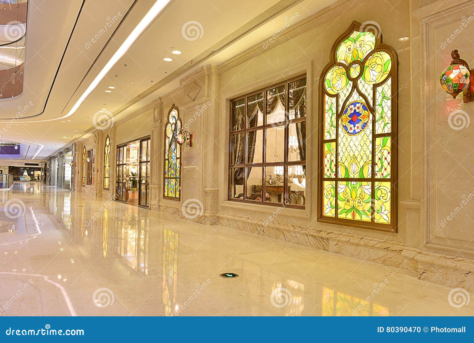 Passageway of Commercial Building Stock Photo - Image of company, frame ...