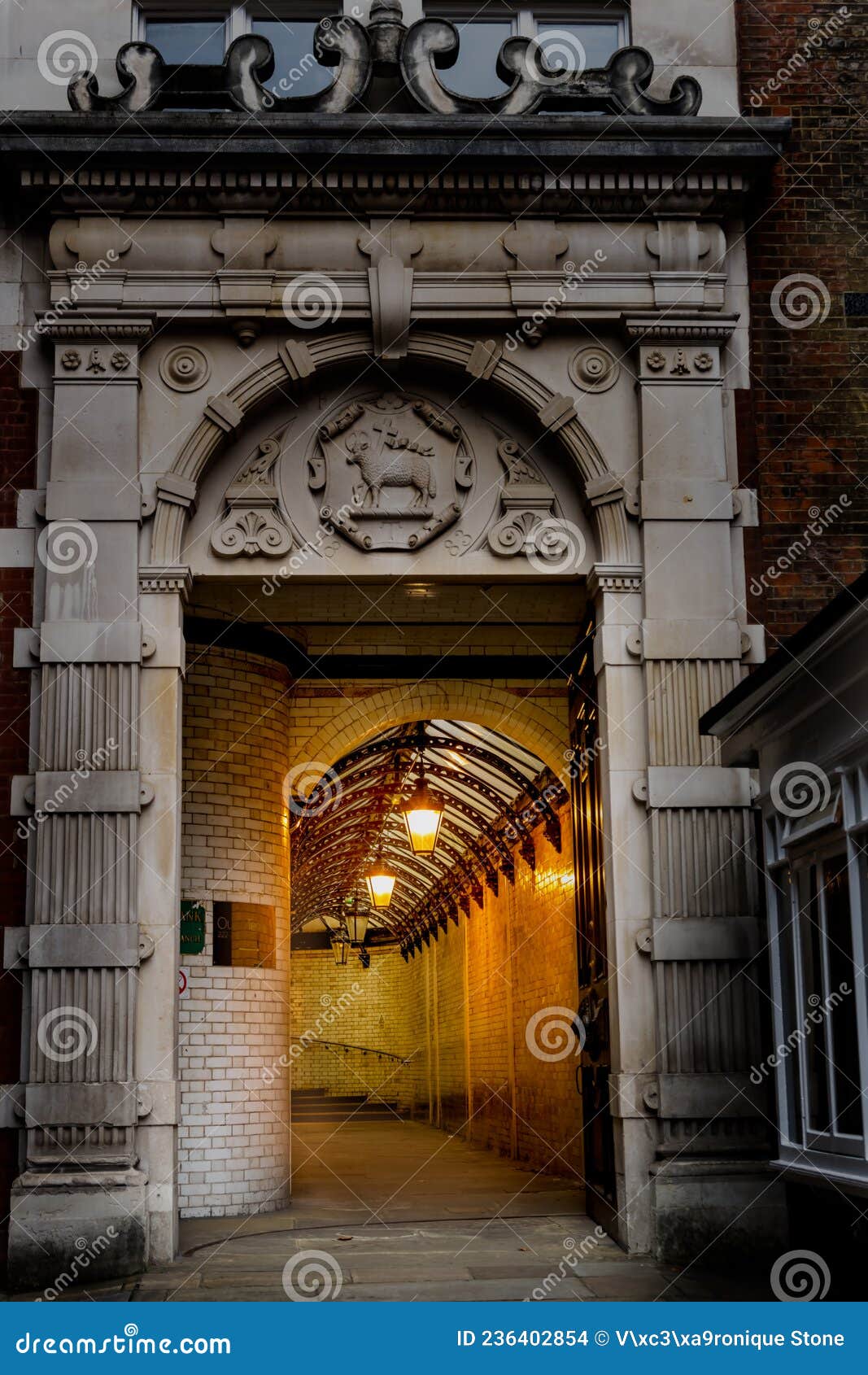 Passageway in the Temple, London Stock Photo - Image of great, outdoors ...