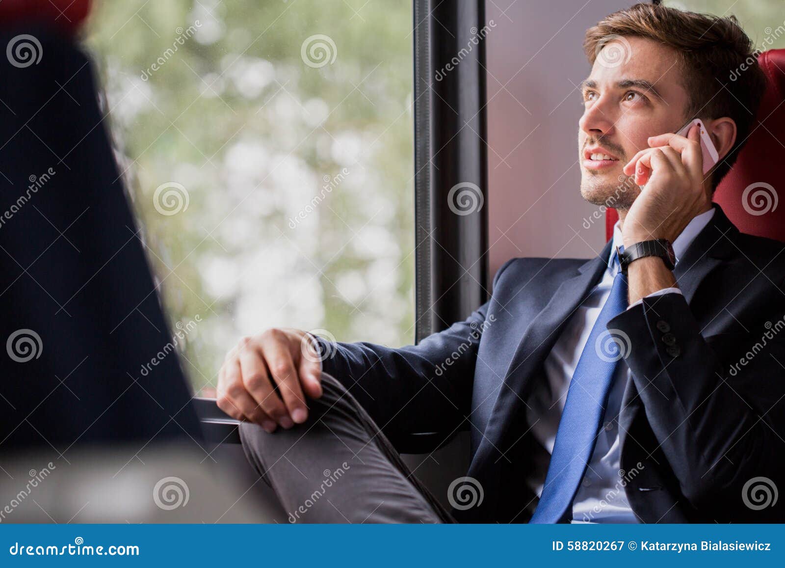 Passagier, Der in Business-Class Reist Stockbild - Bild von mann ...