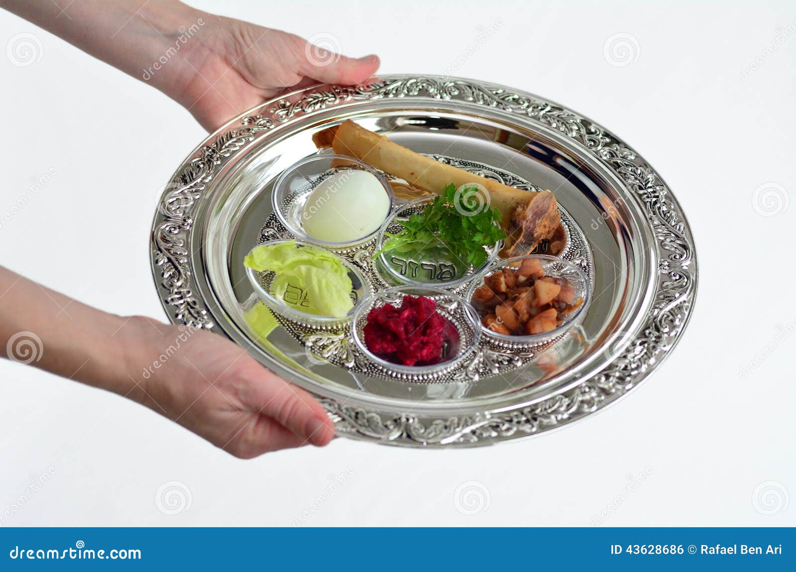 Passahfest Seder Platte stockfoto. Bild von jerusalem - 43628686