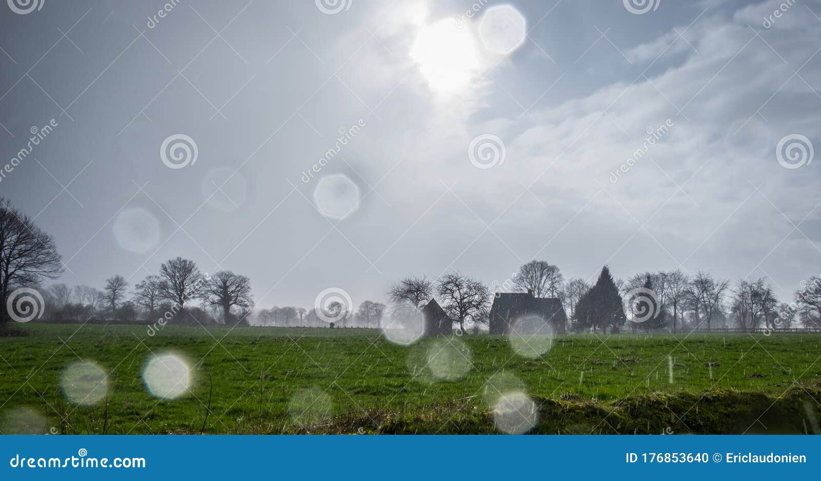 Passais-Heavy Rain 2 stock photo. Image of green, normandy - 176853640