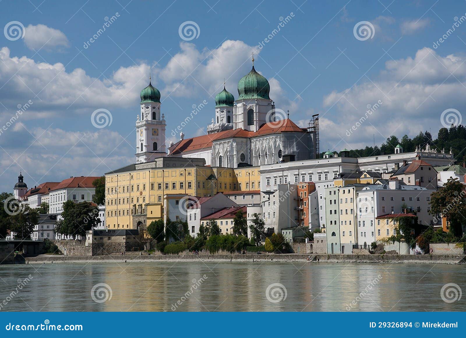Passau, Germany stock photo. Image of rivers, view, germany - 29326894