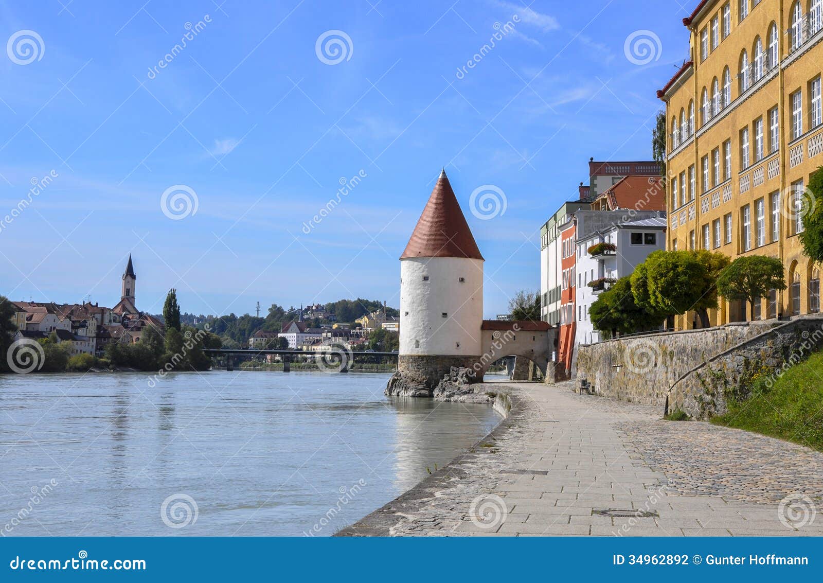 Passau (Germany) stock photo. Image of passau, sunny - 34962892