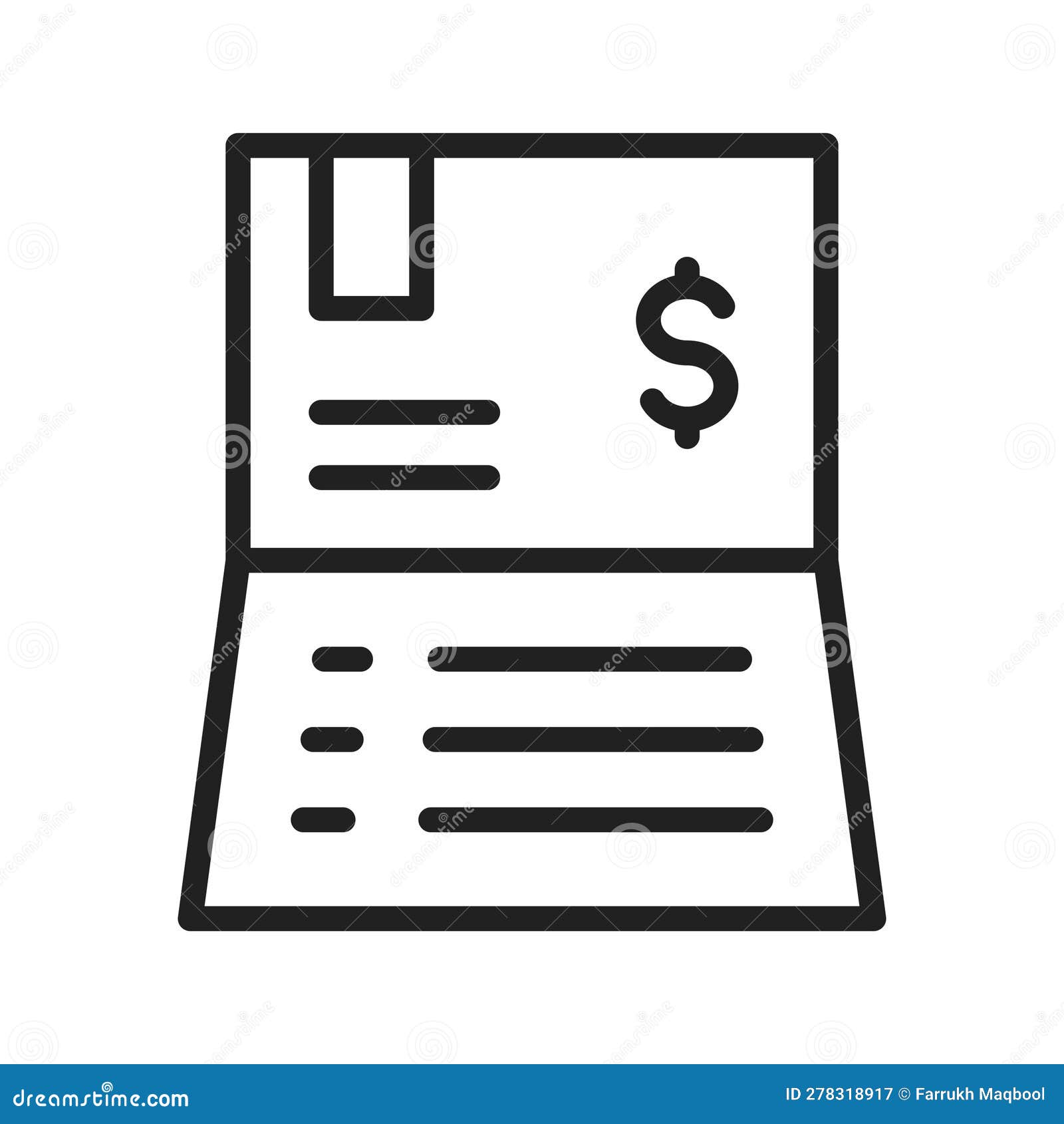 Passbook Icon Vector Image. Stock Vector - Illustration of accounts ...