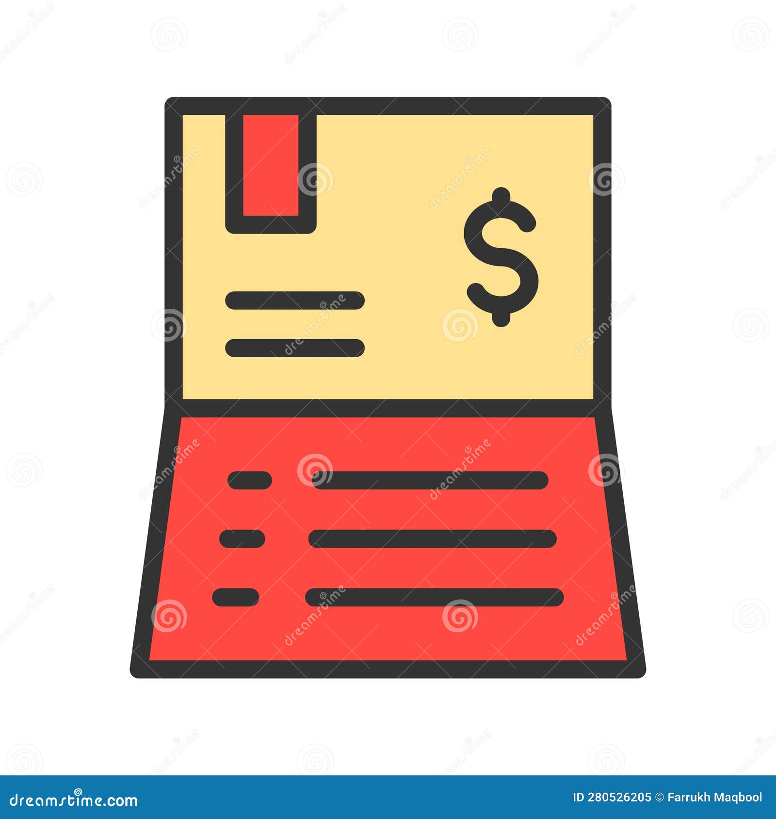 Passbook Icon Vector Image. Stock Vector - Illustration of line, saving ...