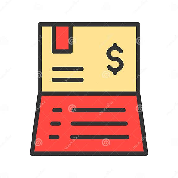 Passbook Icon Vector Image. Stock Vector - Illustration of line, saving ...