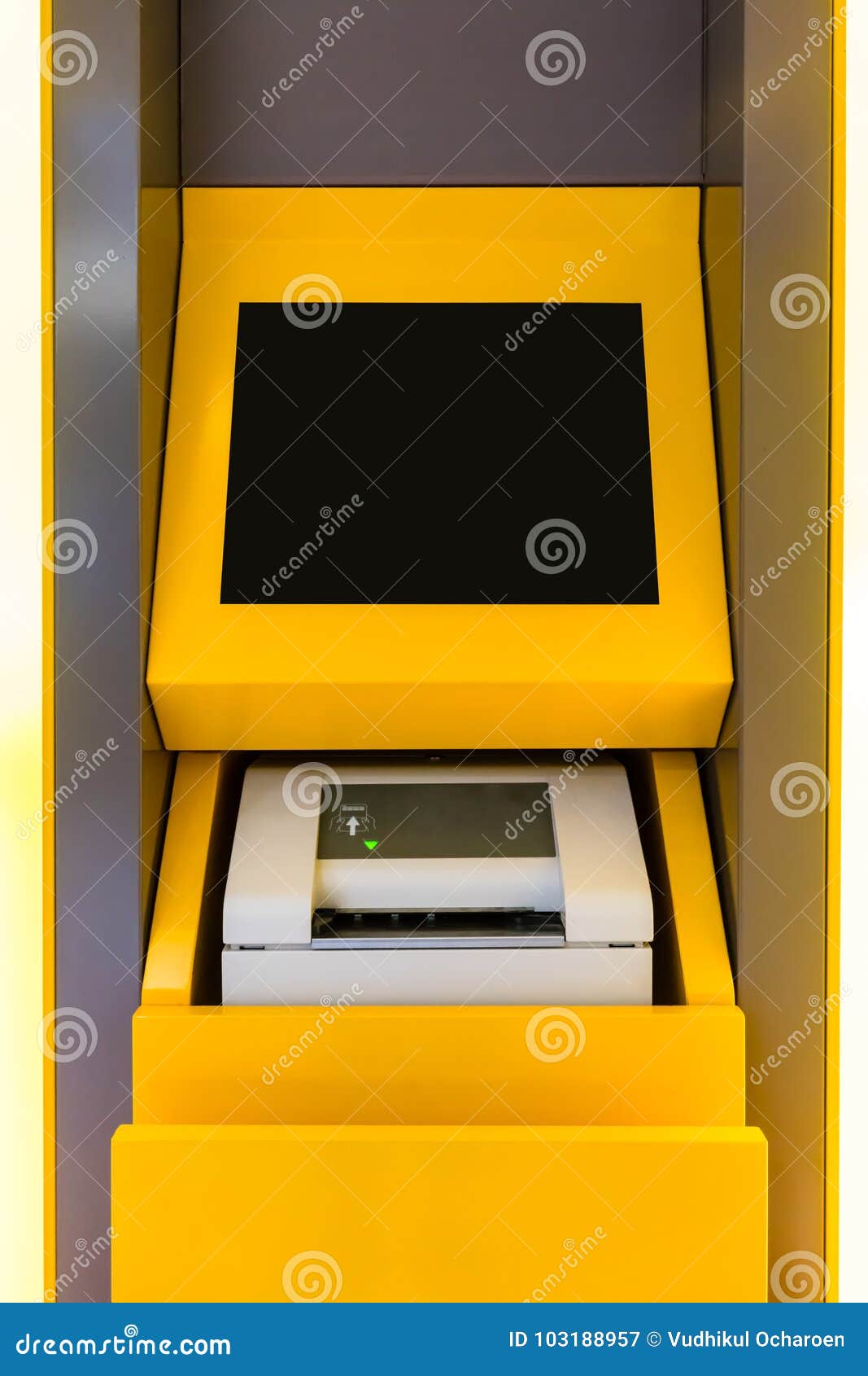 Passbook Update Machine. the Station Automatic Machine Stock Image ...