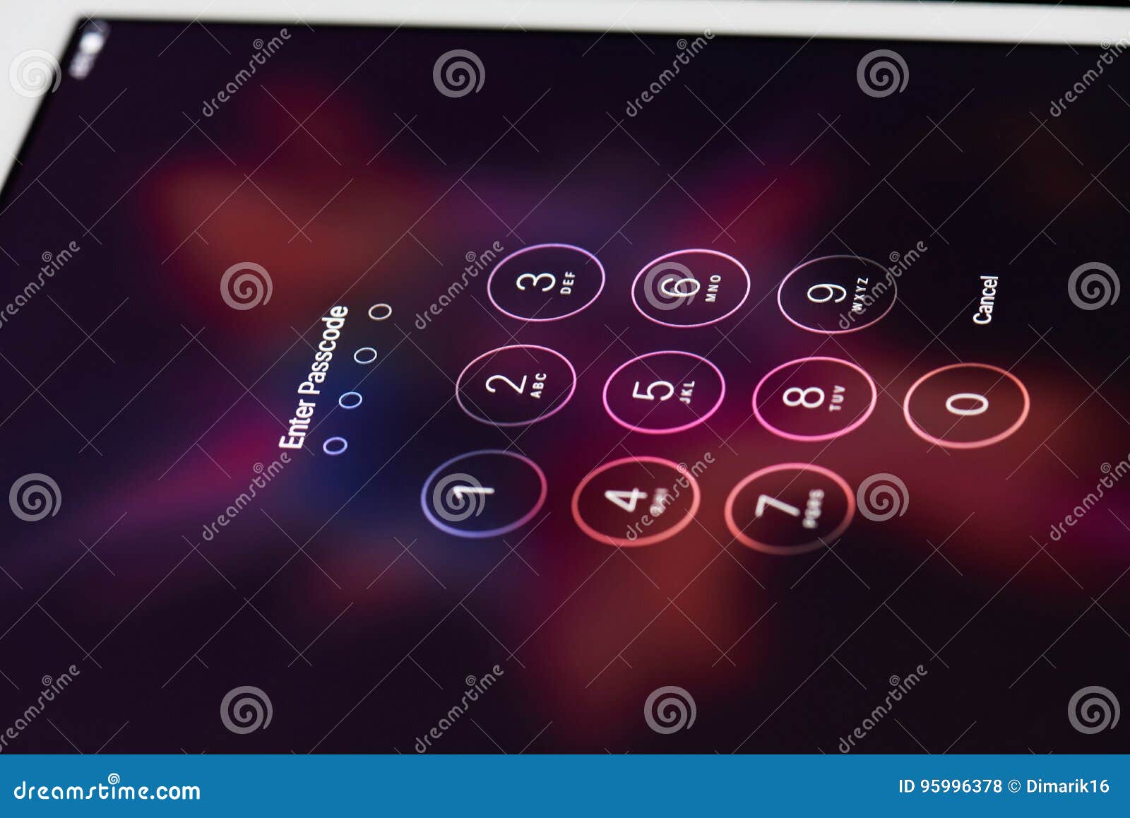 Passcode Digitals on Smartphone Editorial Stock Photo - Image of iphone ...