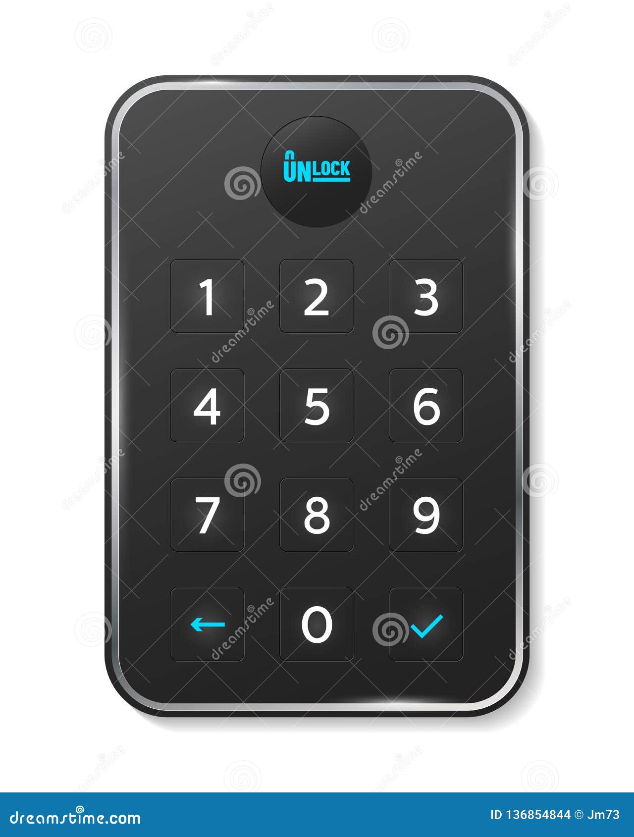Passcode Interface for Lock and Unlock - Number Keyboard Stock Vector ... Passcode Interface for Lock and Unlock - Number Keyboard Stock Vector ...