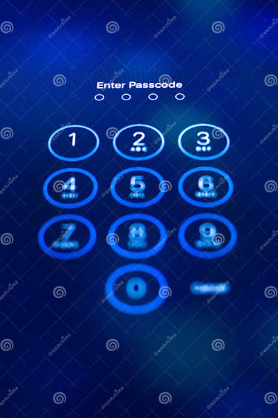 Passcode stock photo. Image of closeup, smart, screen - 95202322