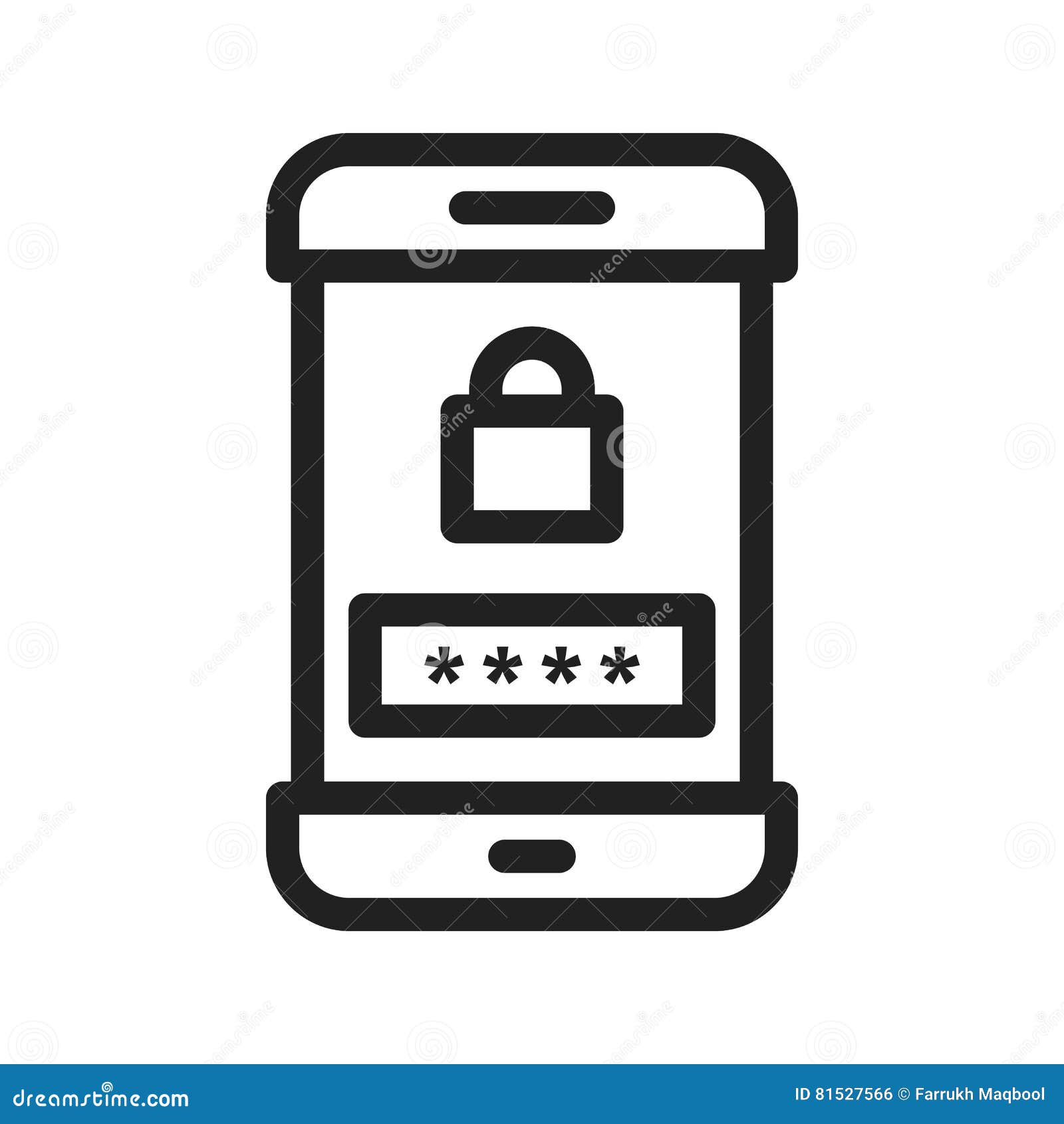 Passcode stock vector. Illustration of safety, passcode - 81527566