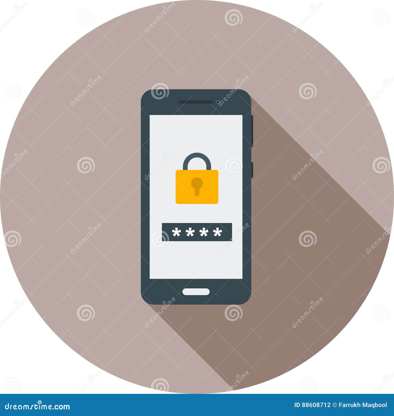 Passcode stock vector. Illustration of vector, unlock - 88608712
