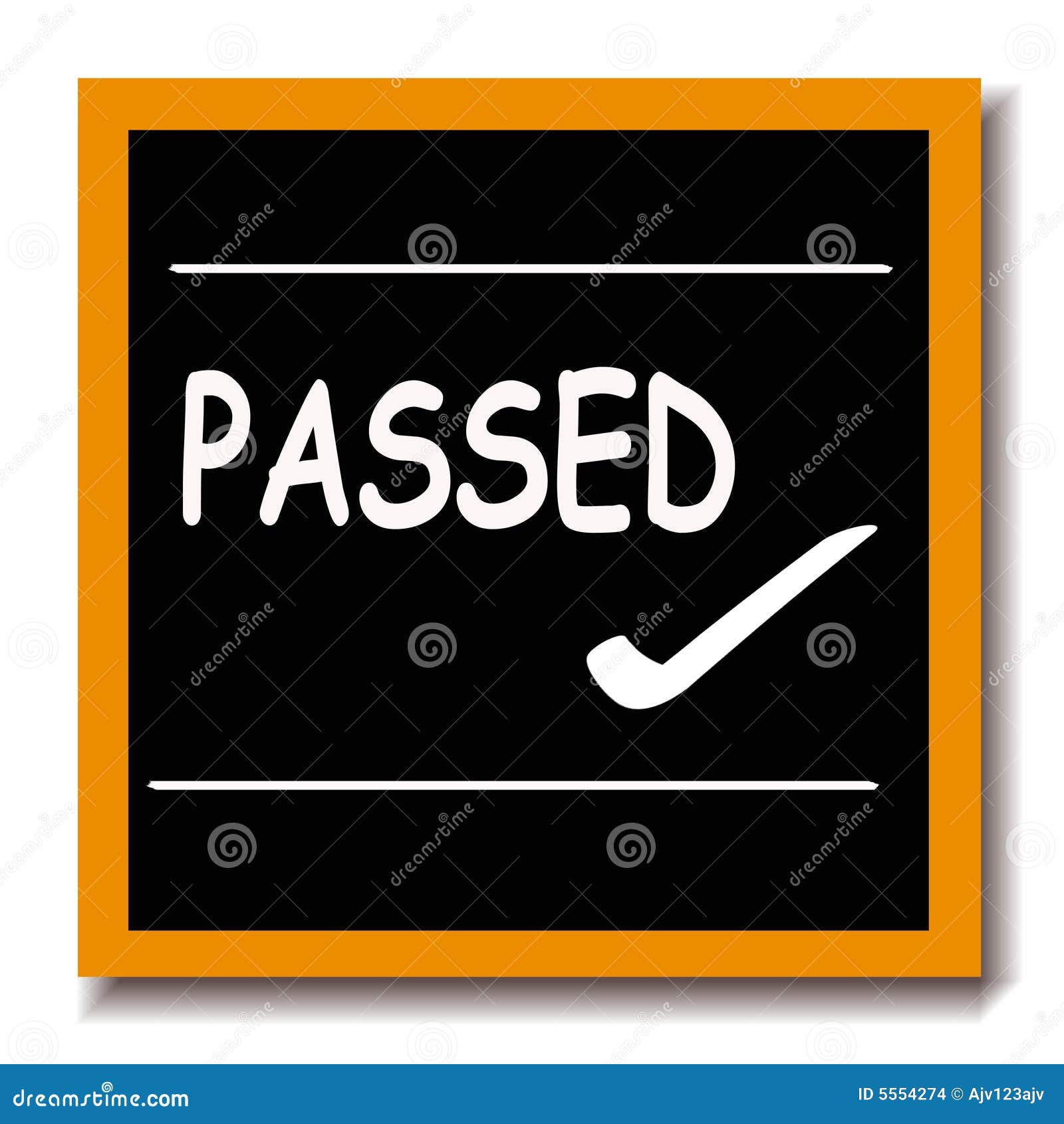 Passed blackboard stock illustration. Illustration of white - 5554274
