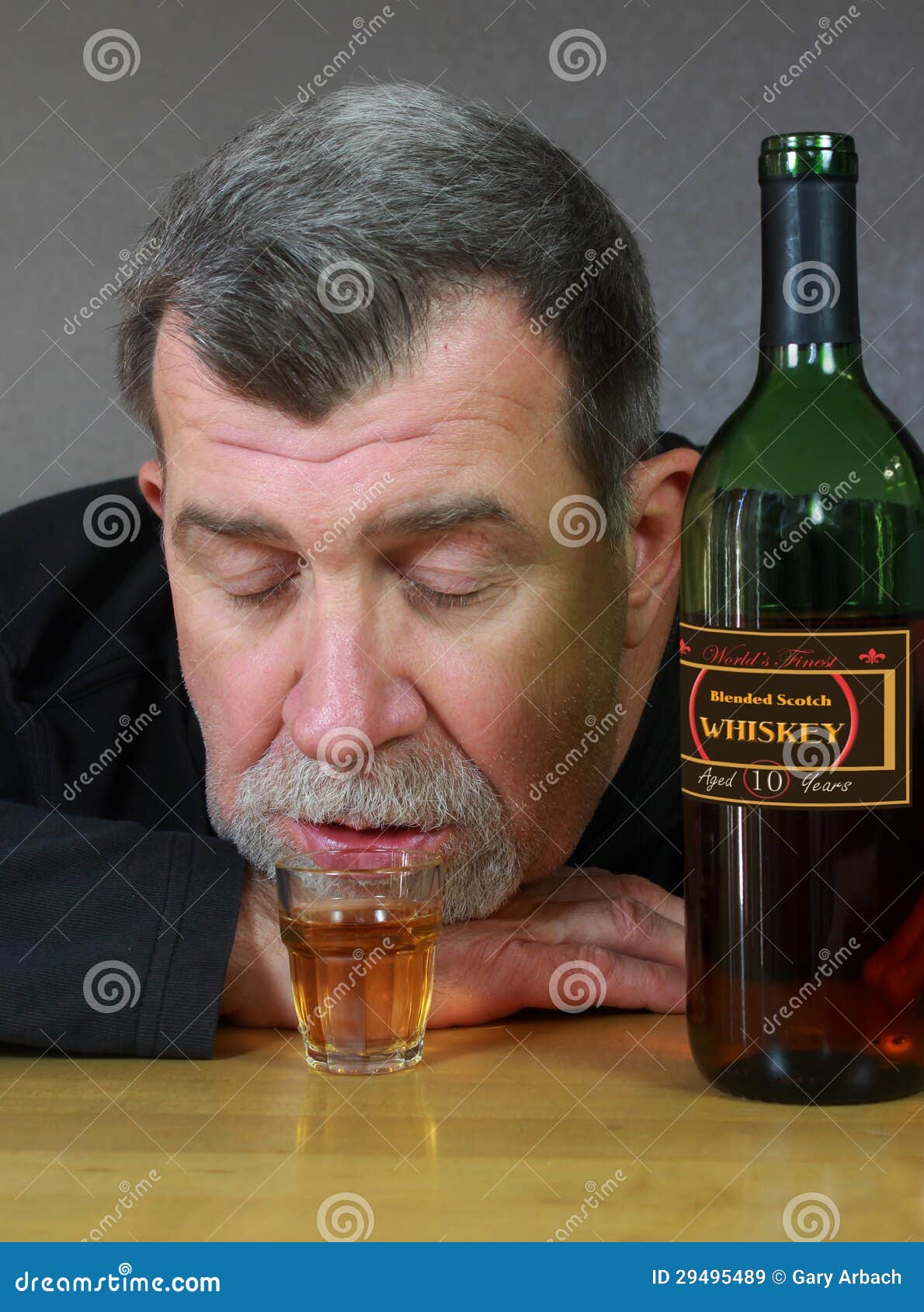 Passed Out Drunk Alcoholic Adult Man Stock Image - Image of container ...