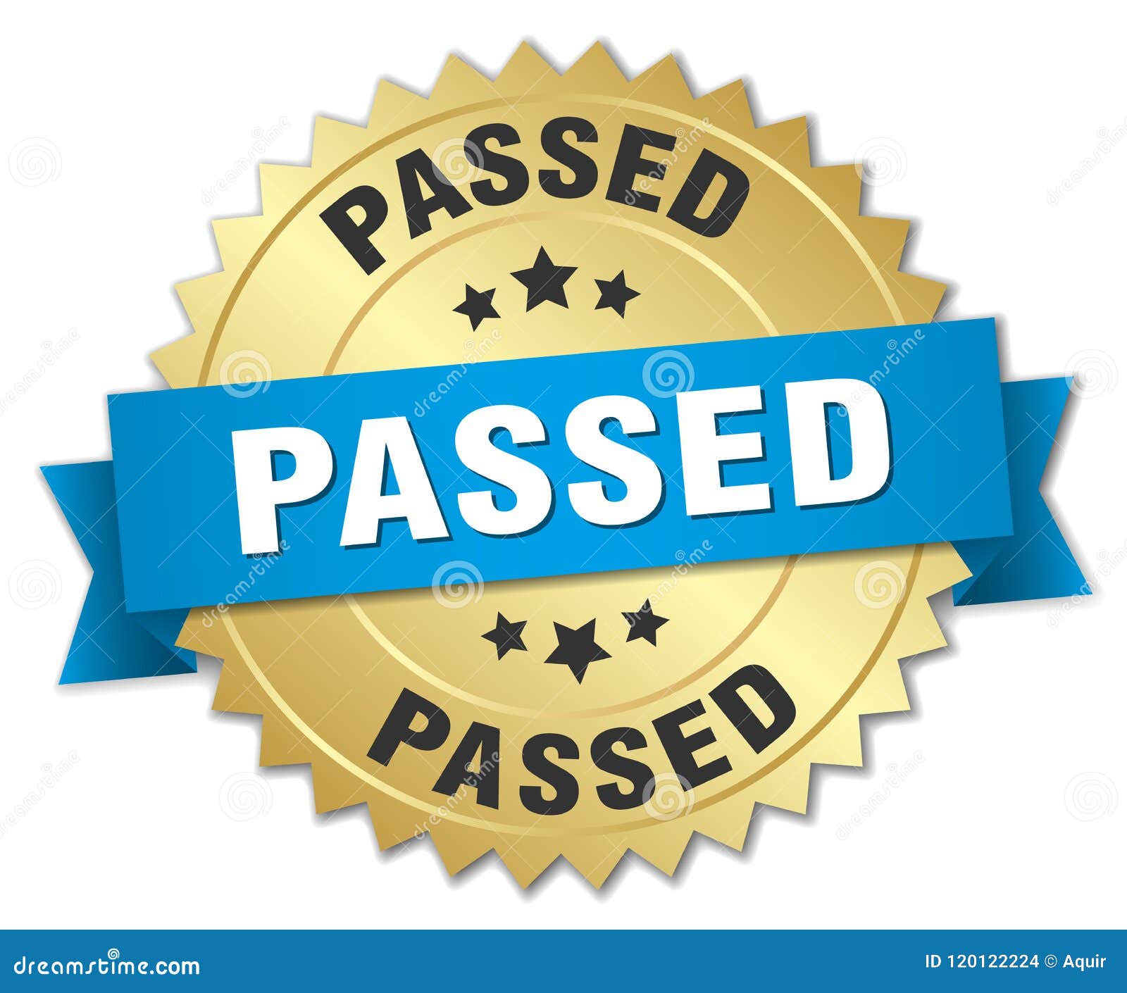 Passed stock vector. Illustration of white, emblem, vintage - 120122224