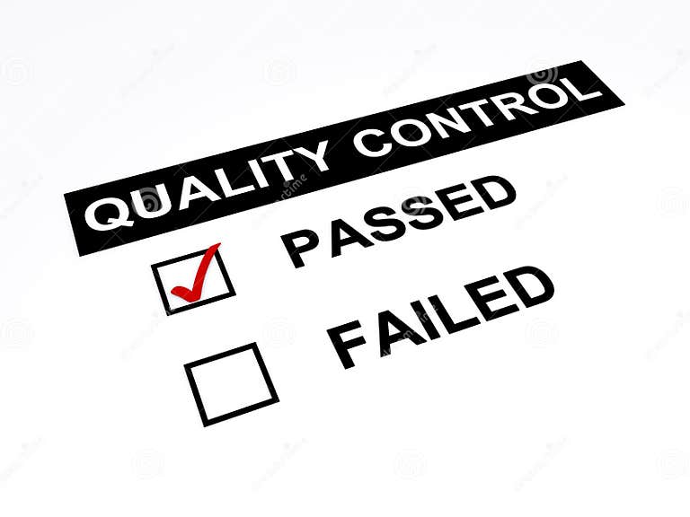 Passed quality control stock illustration. Illustration of conceptual ...