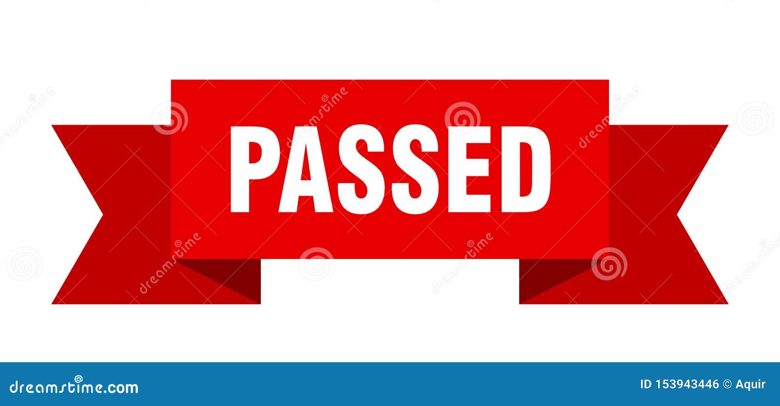 Passed ribbon. stock vector. Illustration of ribbon - 153943446