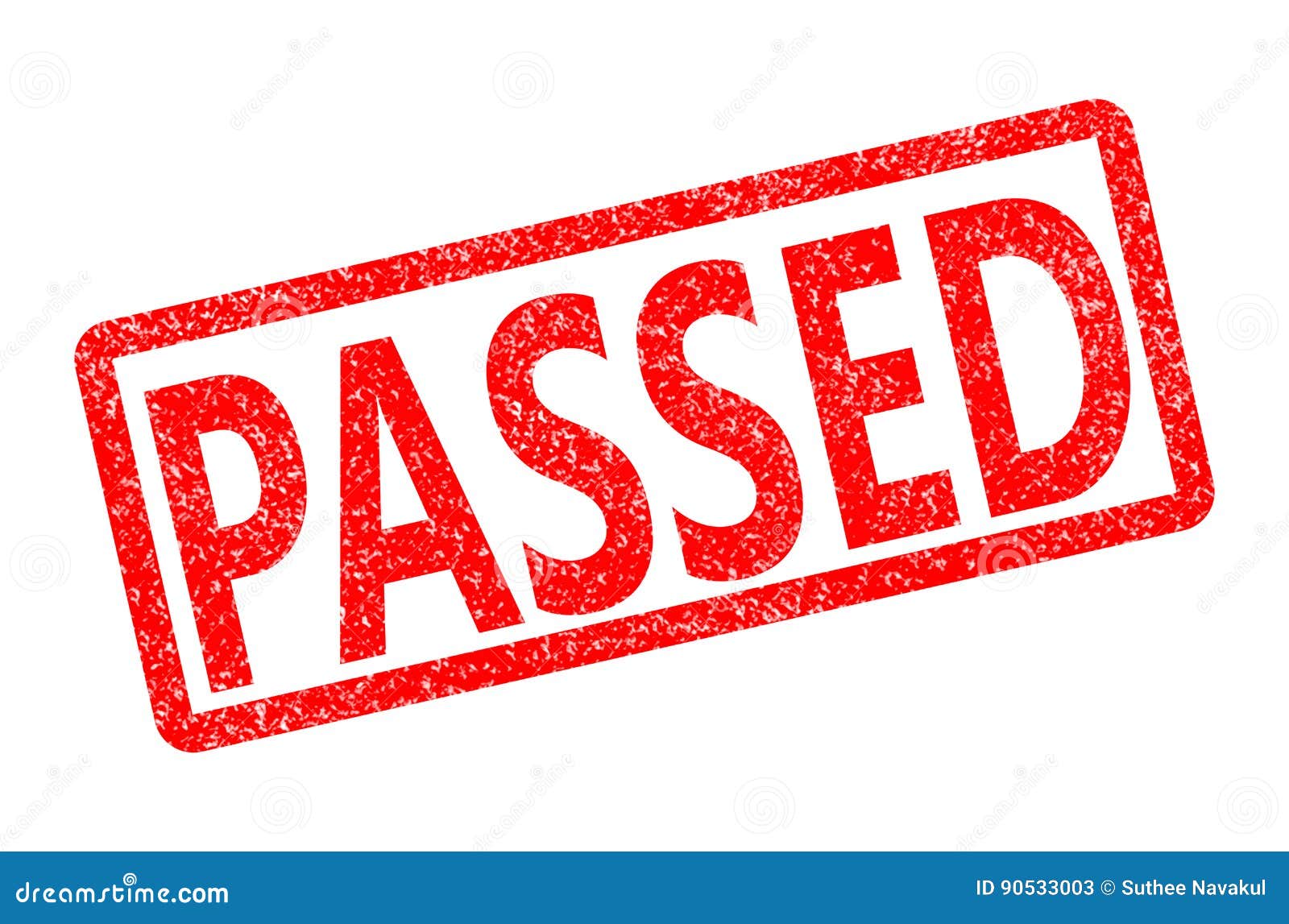 Passed Rubber Stamp. Passed Rubber Stamp on White Background Stock ...