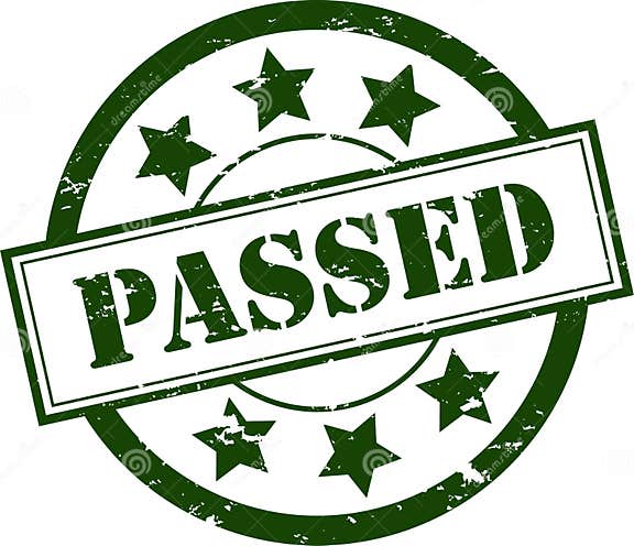 Passed Rubber Stamp (Vector) Stock Vector - Illustration of collection ...