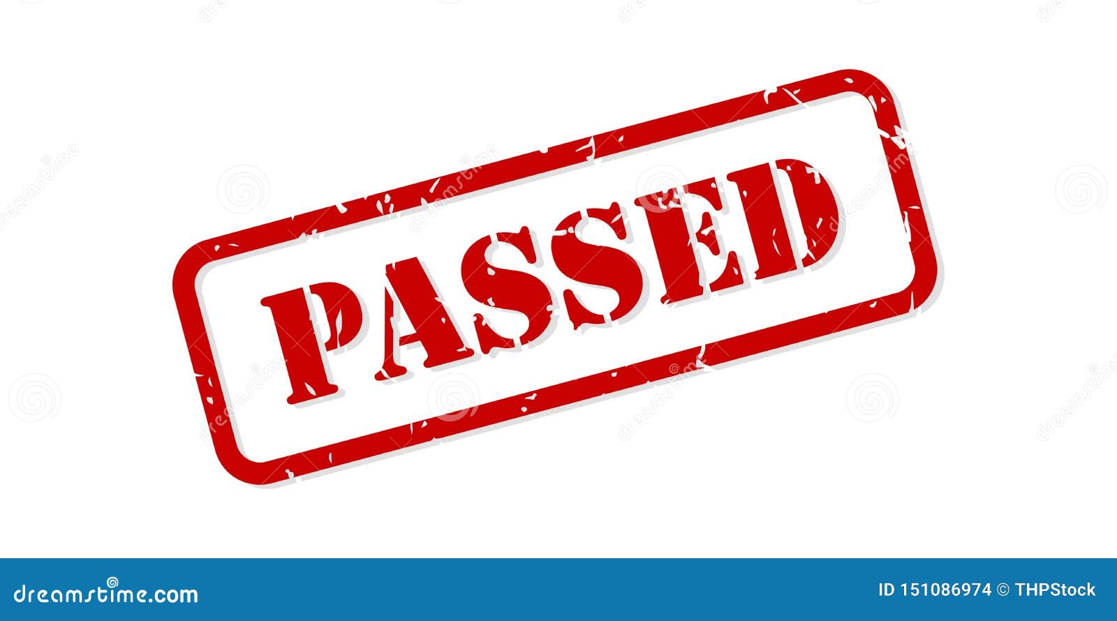 Passed Rubber Stamp Vector stock vector. Illustration of vector - 151086974