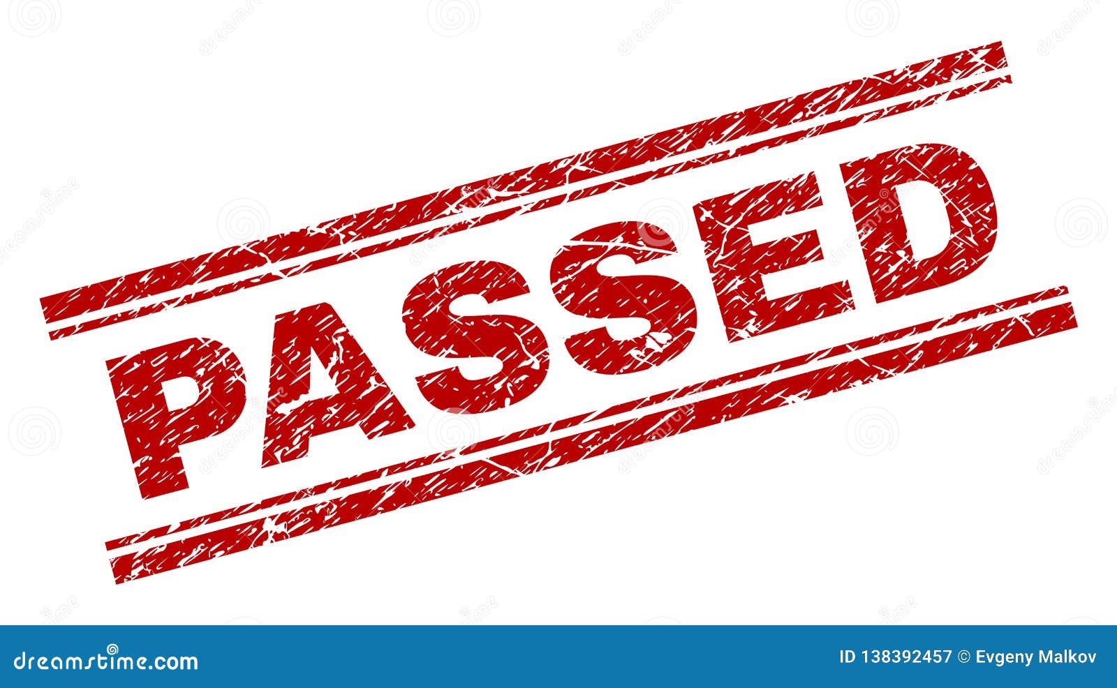 Grunge Textured PASSED Stamp Seal Stock Vector - Illustration of ...