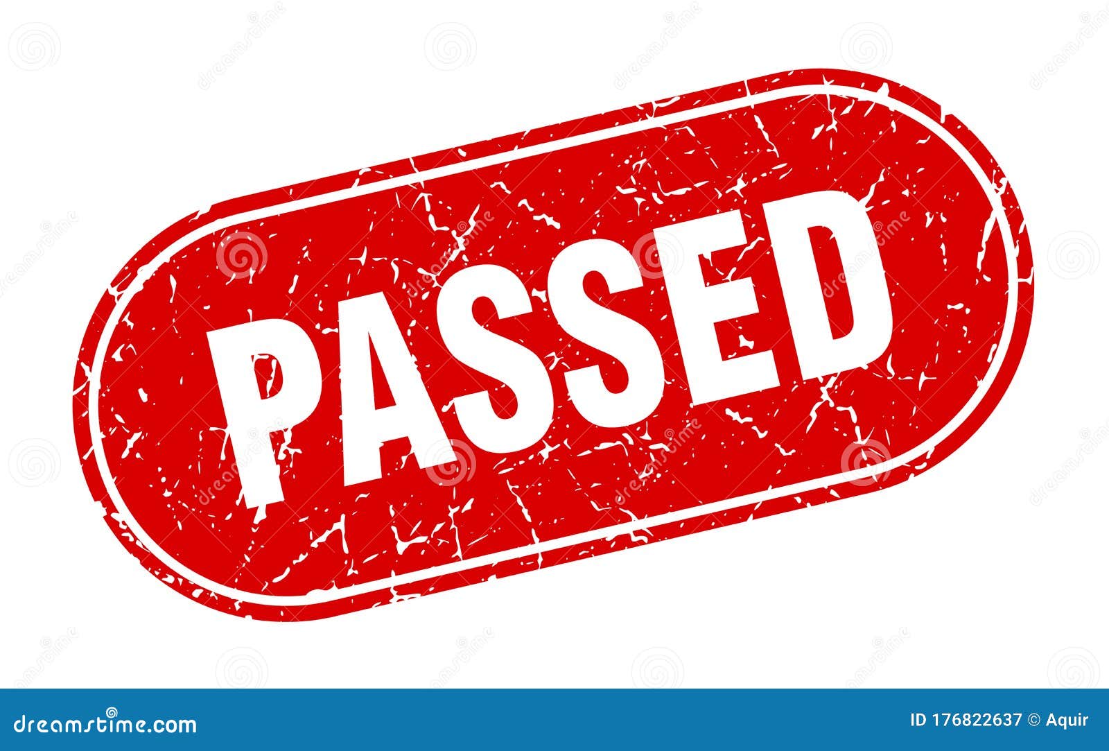 Passed Sign. Passed Grunge Stamp Stock Vector - Illustration of pass ...