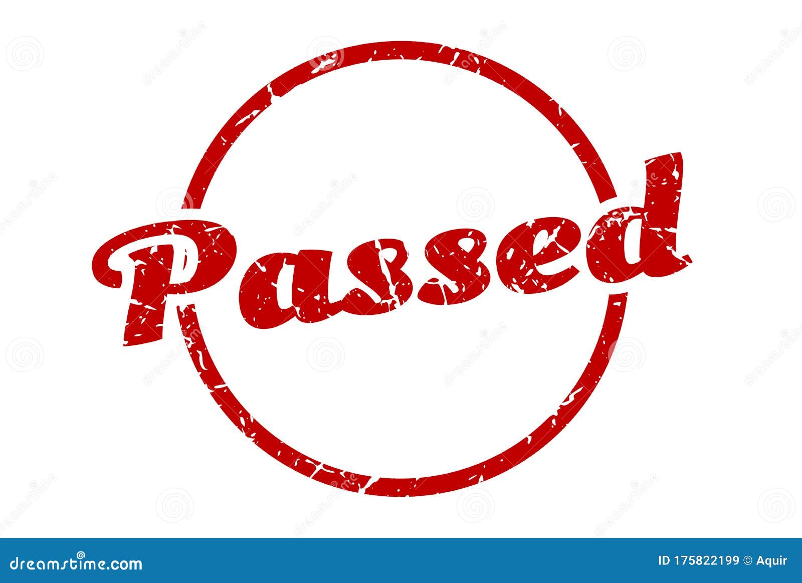 Passed Sign. Passed Round Vintage Stamp Stock Vector - Illustration of ...