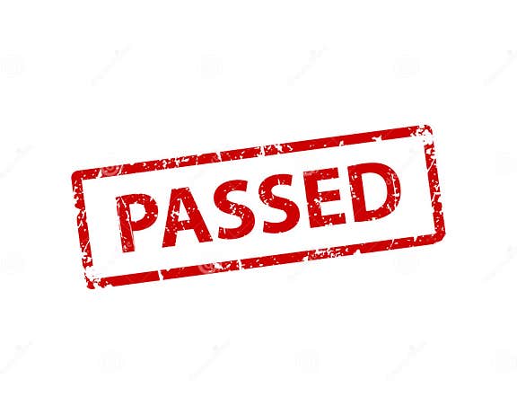Passed Sign Sticker. Stamp Vector Texture Stock Vector - Illustration ...