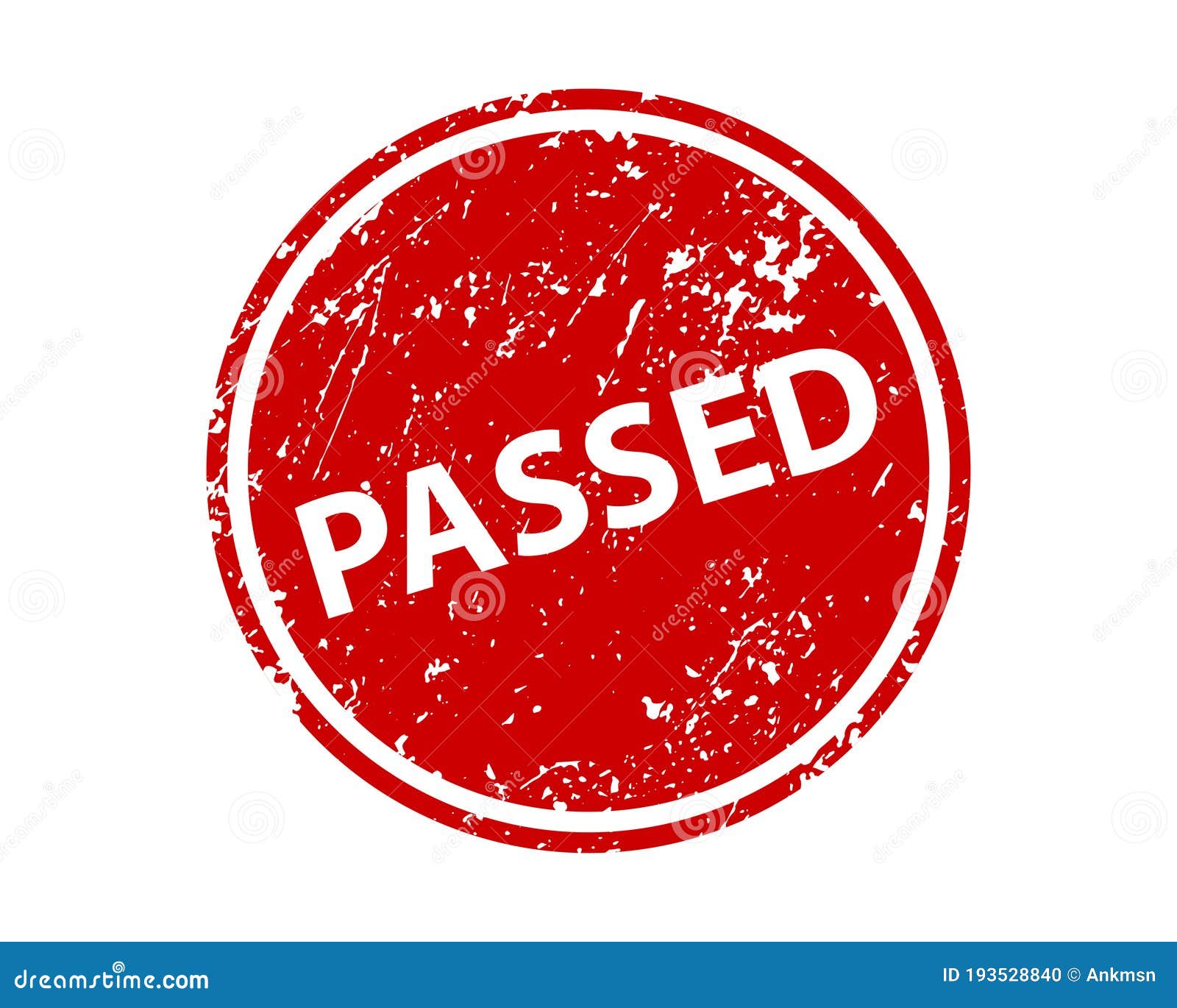 Passed Sign Sticker. Stamp Vector Texture | CartoonDealer.com #193016536
