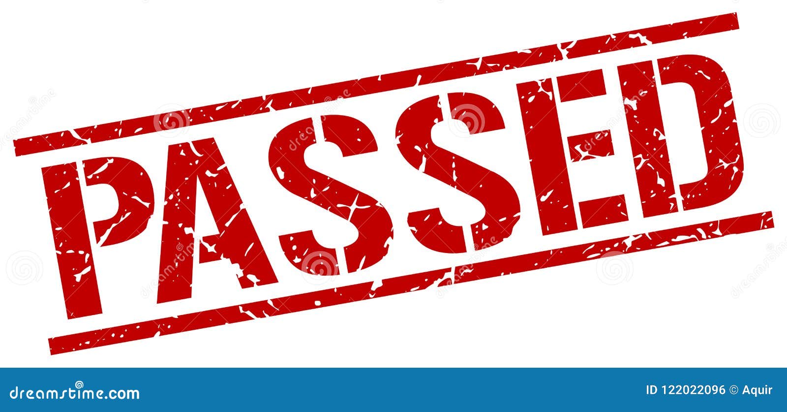 Passed stamp stock vector. Illustration of insignia - 122022096