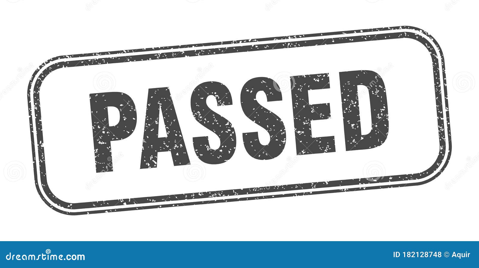 Passed Stamp. Passed Square Grunge Sign Stock Vector - Illustration of ...