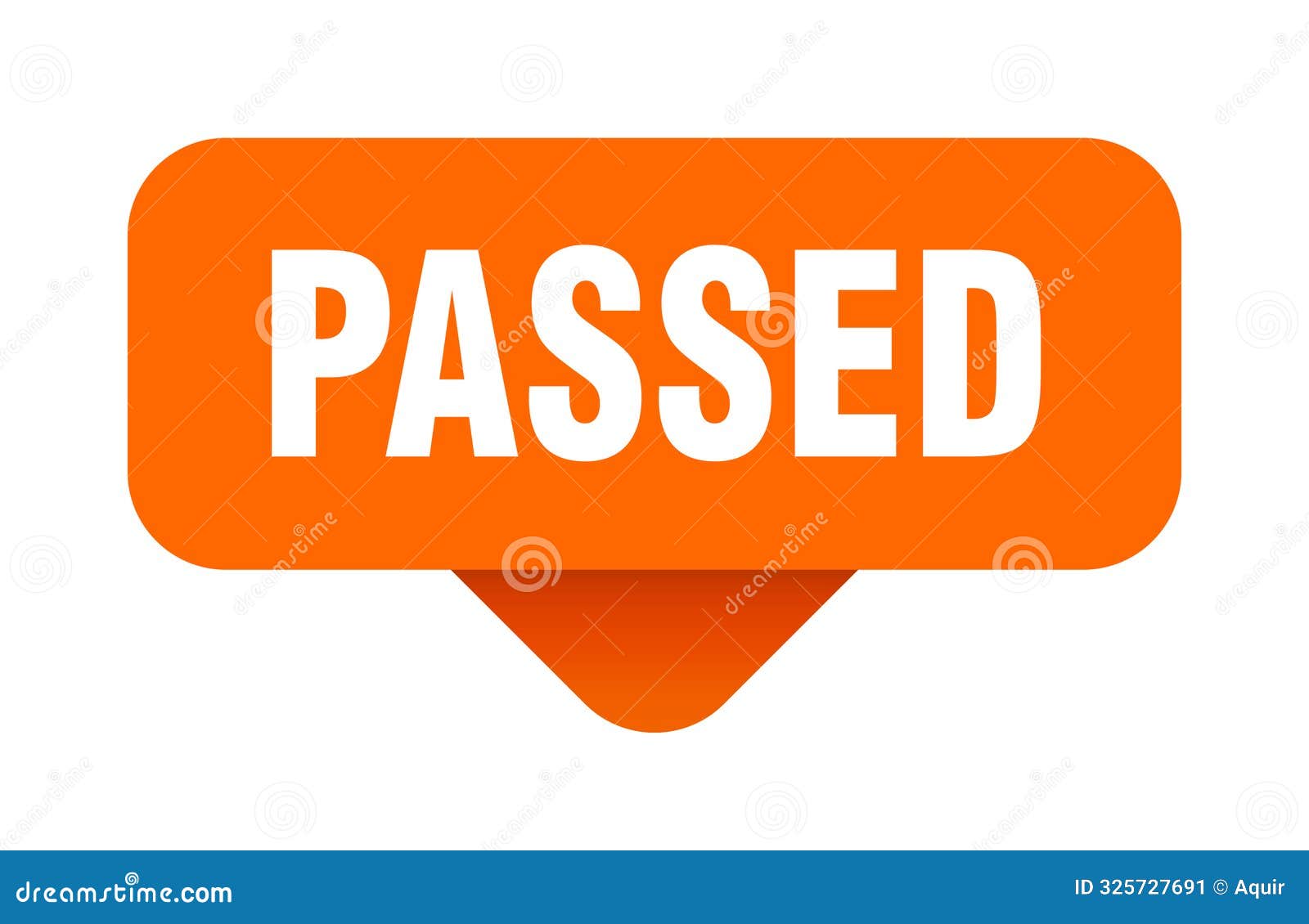Passed Sticker. Passed Sign on Transparent Background Stock Vector ...
