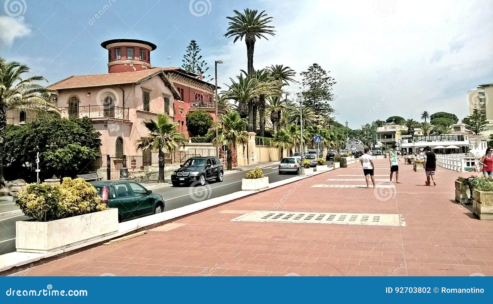 Passeggiata Santa Marinella Fotografia Editoriale - Immagine di ...