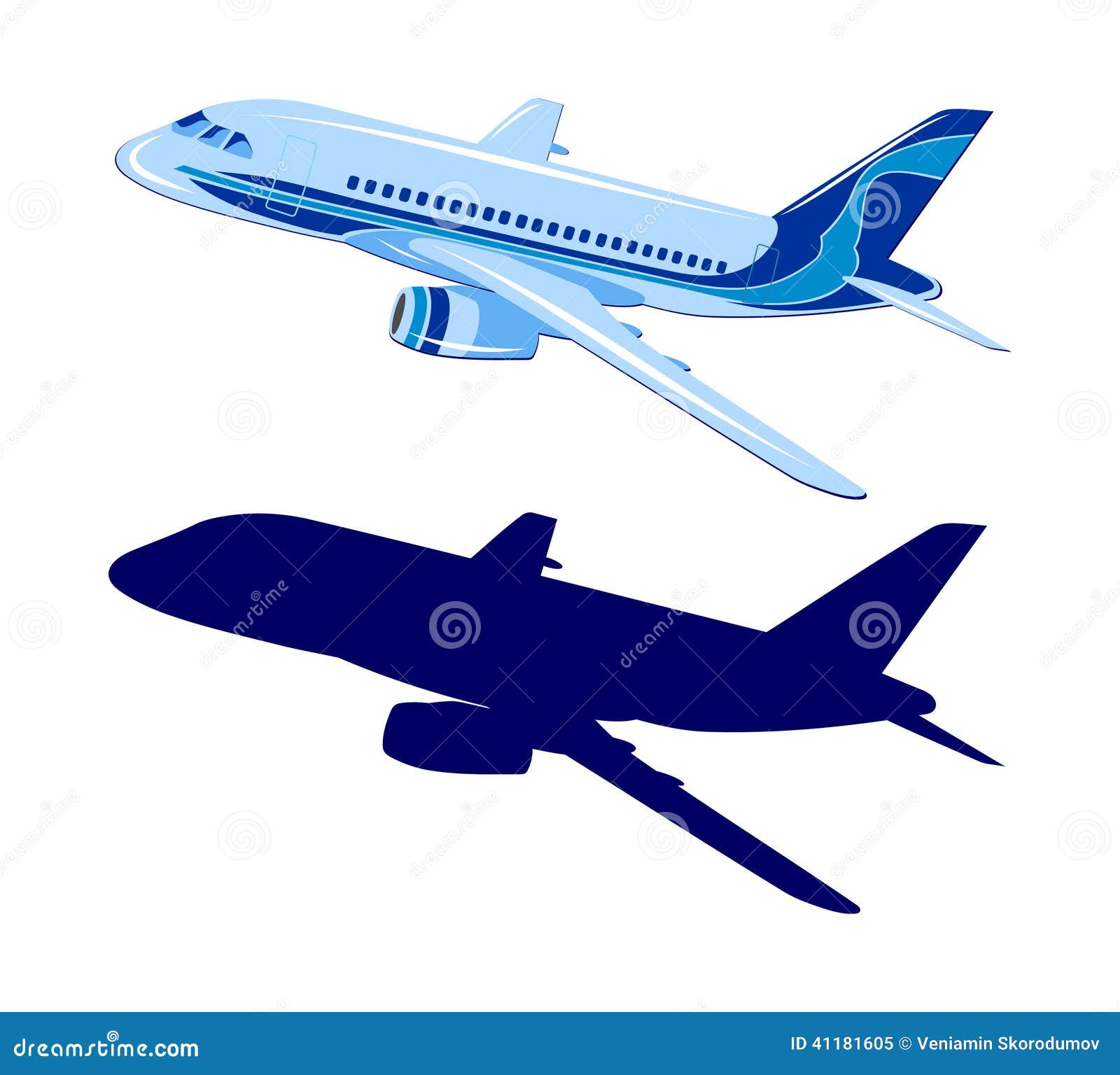 Passenger Aircraft, Airplane, Vector Stock Vector - Illustration of ...