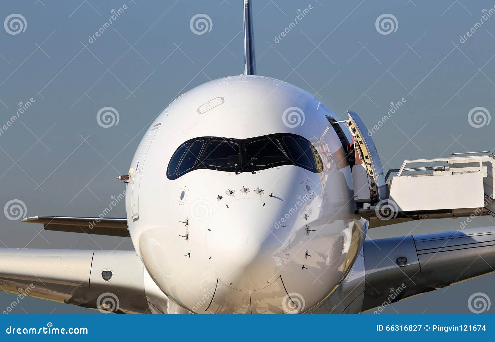 Passenger aircraft stock image. Image of tourism, large - 66316827
