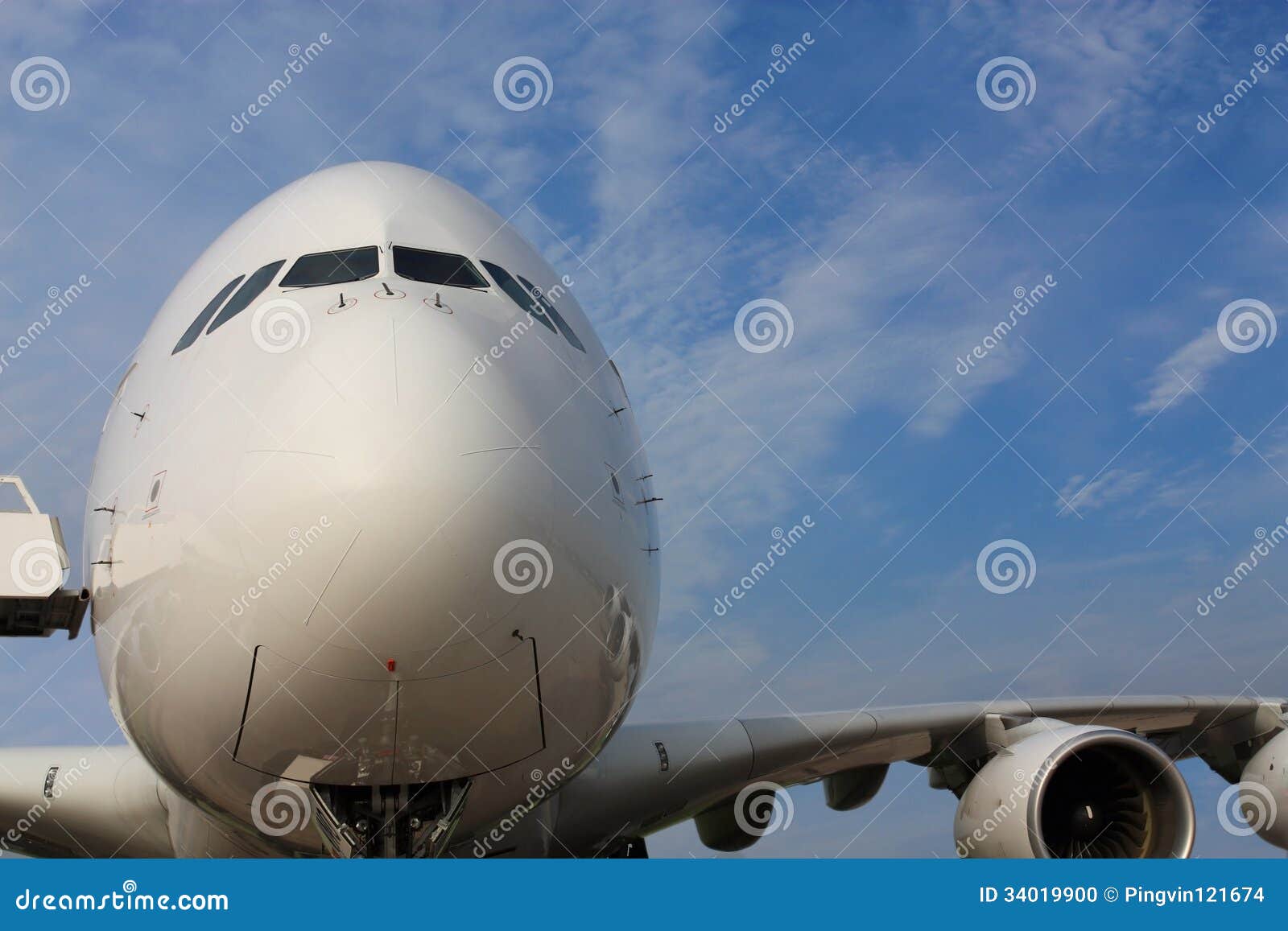Passenger aircraft stock photo. Image of system, flight - 34019900