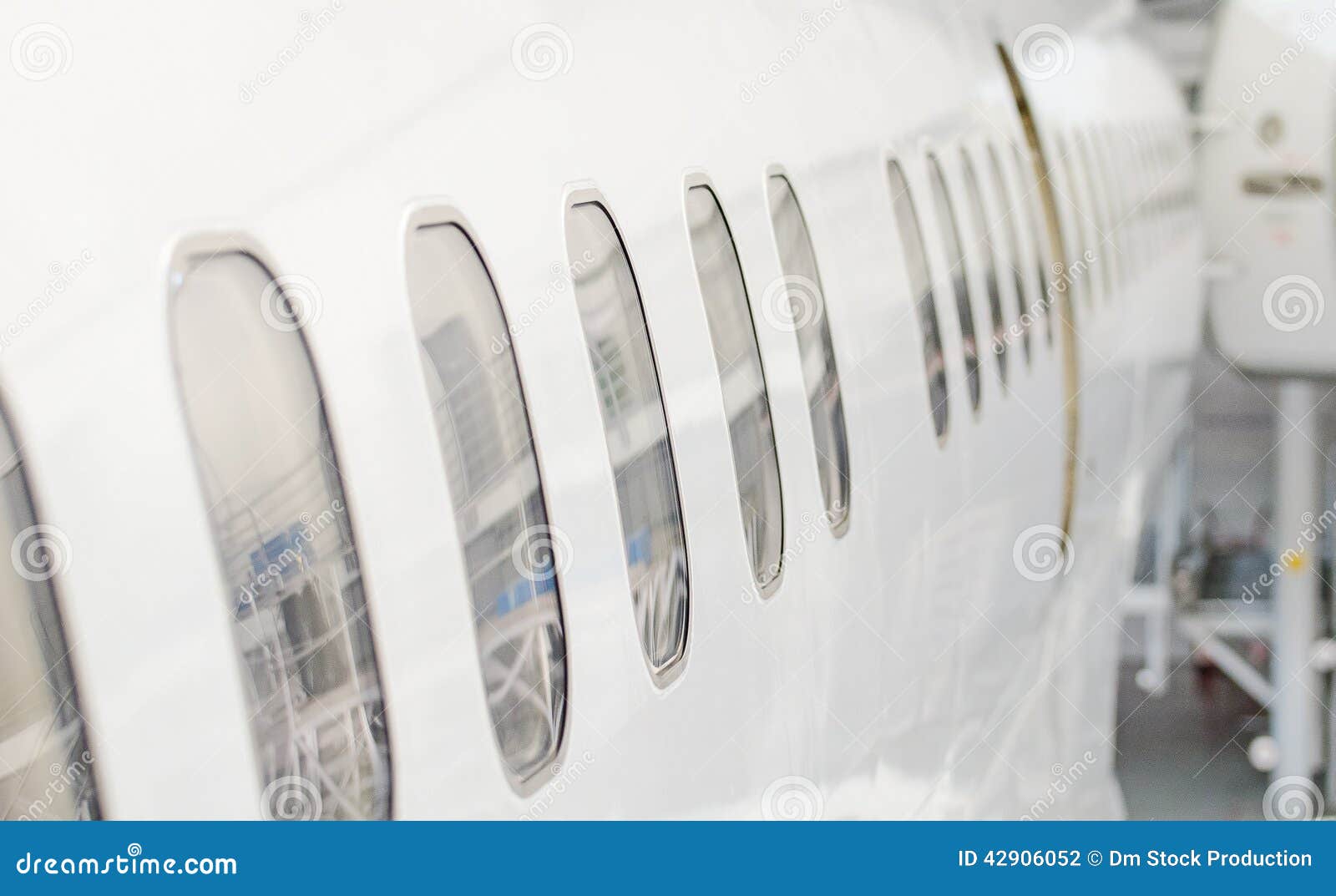 Passenger Aircraft Windows. Stock Photo - Image of plane, airport: 42906052