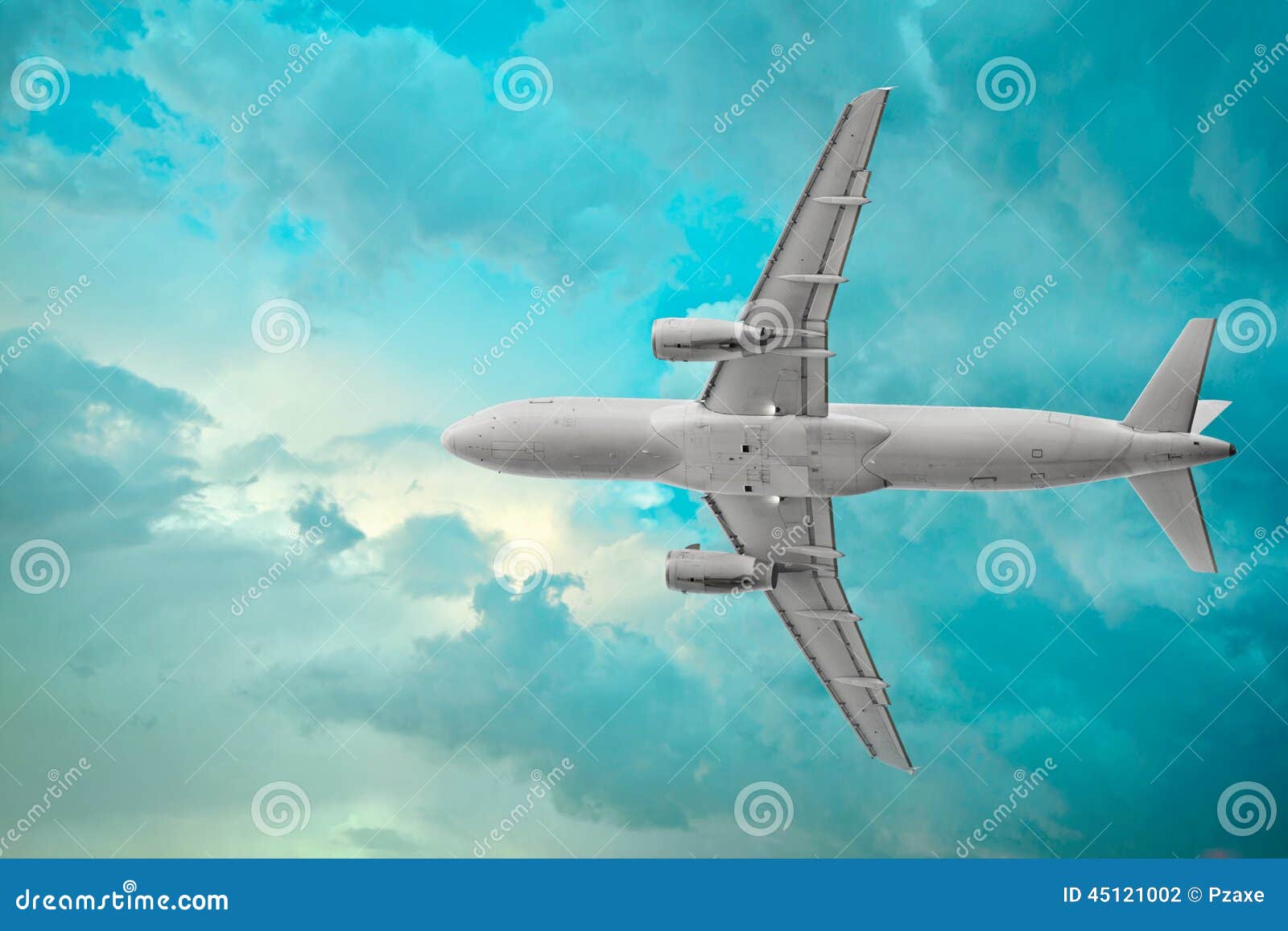 Airplane Beautiful Earth View From The Window Natural Map Royalty-Free ...