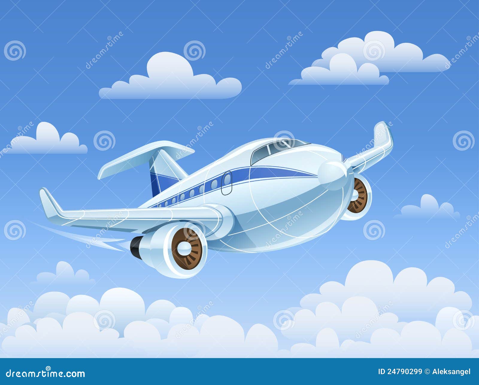 Passenger Airplane Flying Animation On Green Screen Background. 3d ...